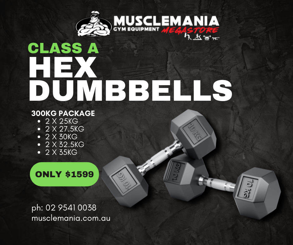 PACKAGE DEAL Hex Dumbbell Pack 300KGS