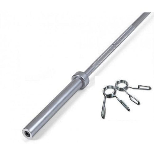 7 Foot Olympic Barbell (214cms) 1500lbs rating, with collars